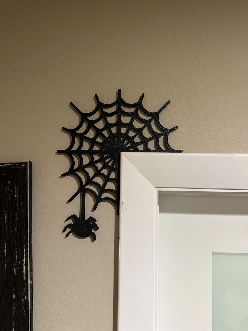 Spider Web Door Corner | Halloween Decoration | Home Decor - Etsy