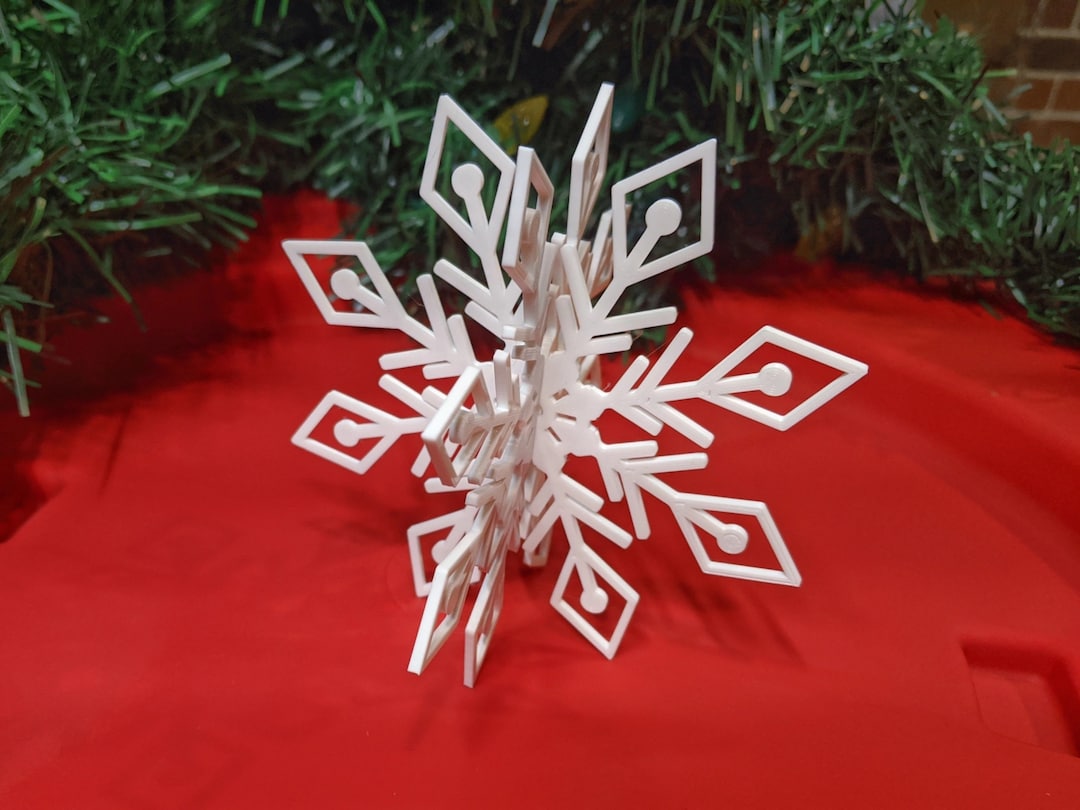 Flat Pack Snow Flake | Modern Snow Flake Decoration | Stocking Stuffer ...