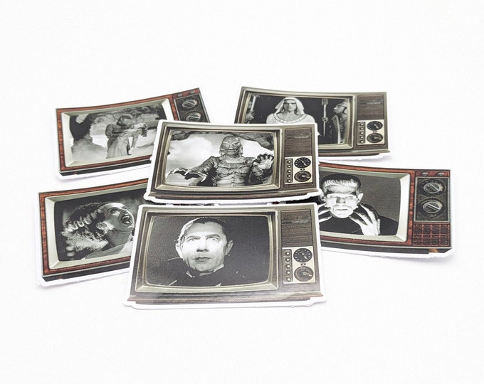 MINIS Classic Horror Sticker Pack - Etsy