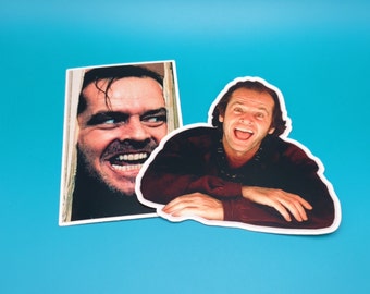 Here's Johnny Vinyl Sticker Woodburned Art Laptop Decal Waterproof ...