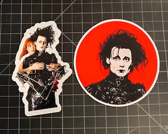 Edward Scissorhands Sticker Edward's Beauty Salon Decal Water Resistant ...
