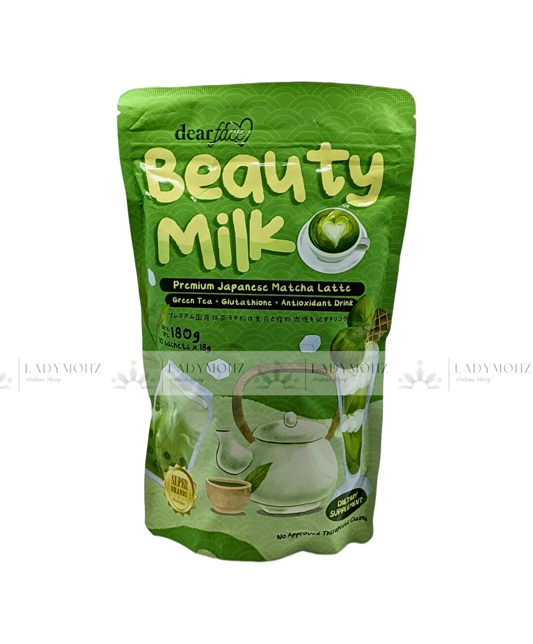 Dear Face Beauty Milk Premium Japanese Matcha Latte - Etsy