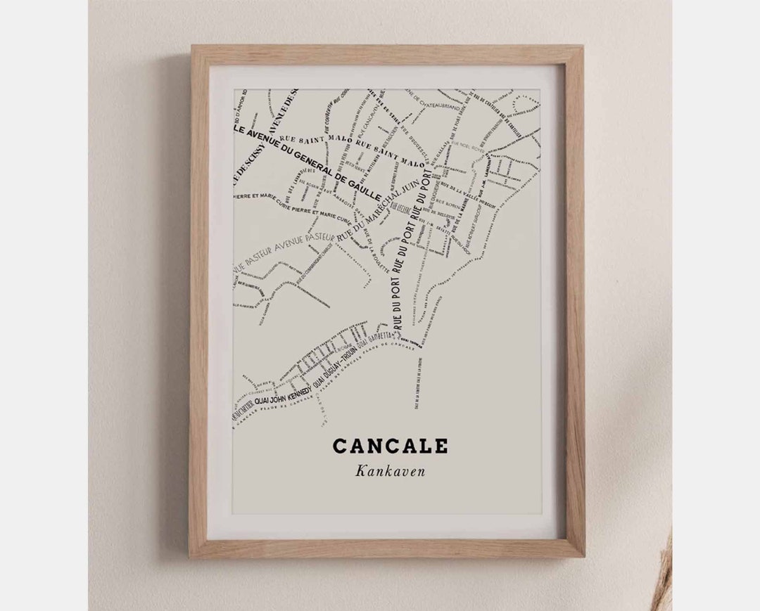 Cancale Poster - Cream - Le Bon Plan - Etsy