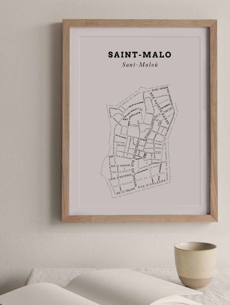 Poster Saint-malo - Cream - Le Bon Plan - Etsy