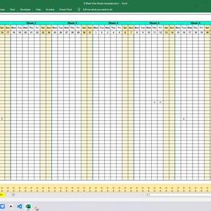 Australian Staff Roster Template | Excel Shift Planner With Payroll ...