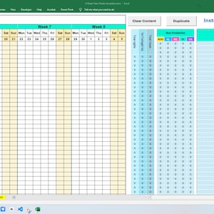 Excel Employee Roster Template: Australian Business Planner (4, 6, 8 ...
