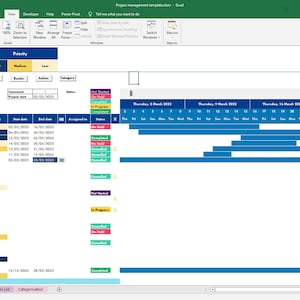 Gantt Chart Excel Template: All-in-one Project Management Tool for Rostering, Budgeting, and ...