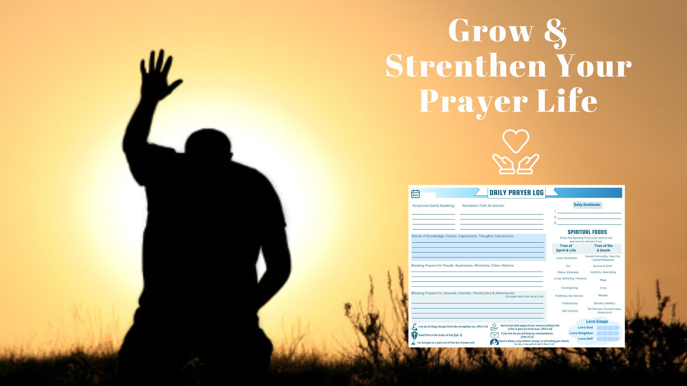 Mens Daily Prayer Journal Printable Daily Christian Journal Diy Prayer
