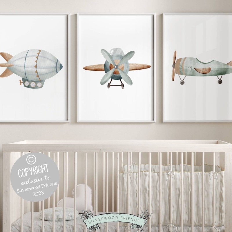 Baby Boy Airplane Nursery - Etsy