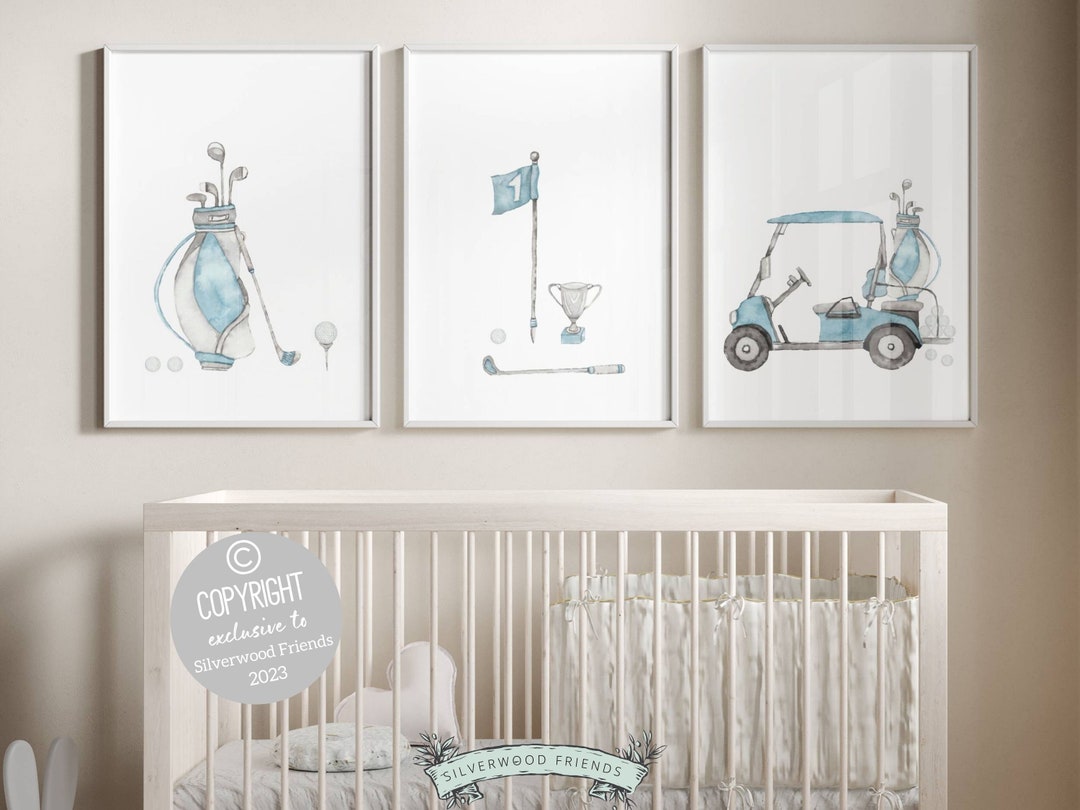 ORIGINAL Golf Nursery Print Gift for Baby Boy Golf Nursery Decor, Girls ...