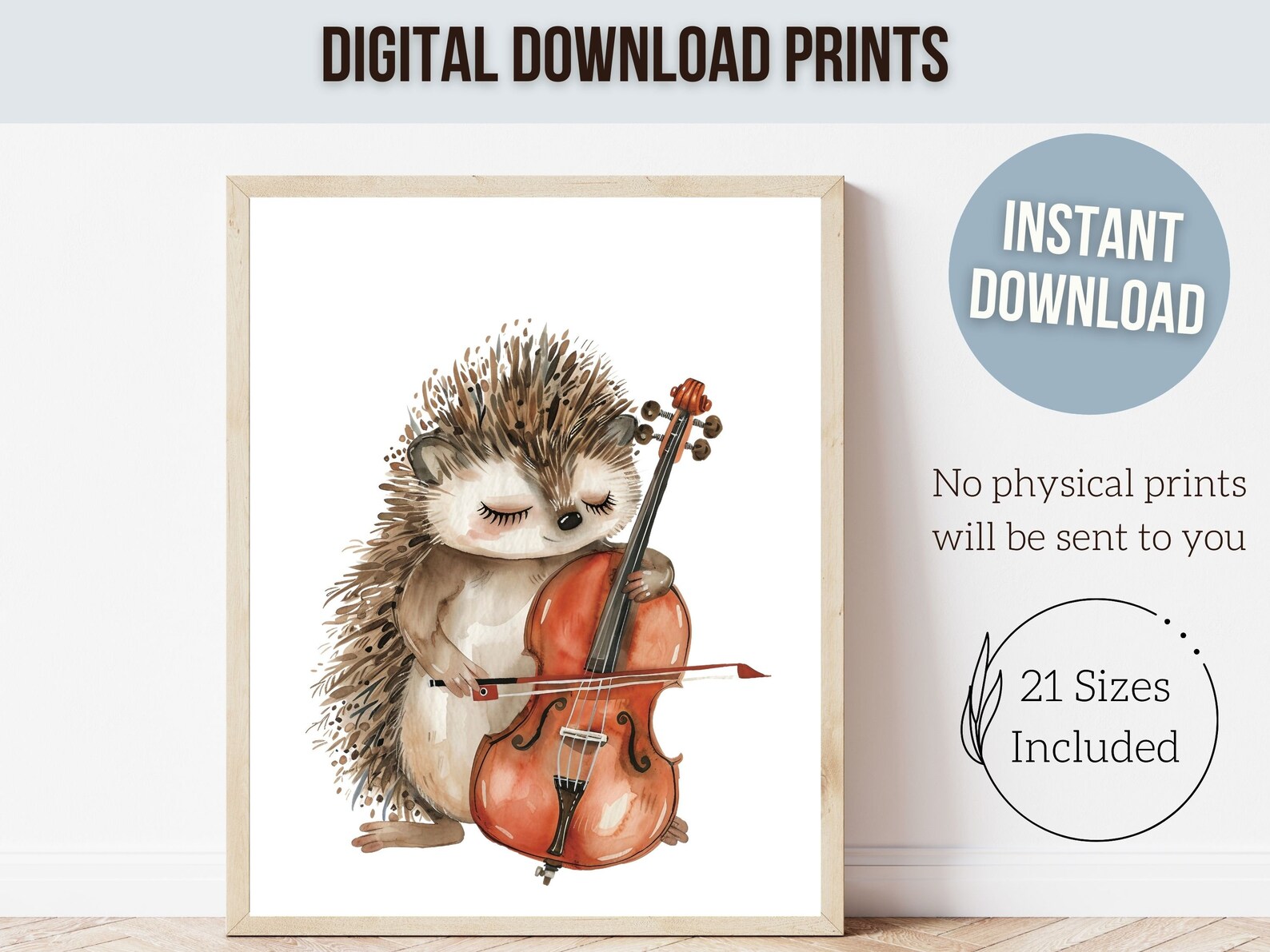 Woodland Musical Animal Nursery Prints, Woodland Music Nursery Decor ...