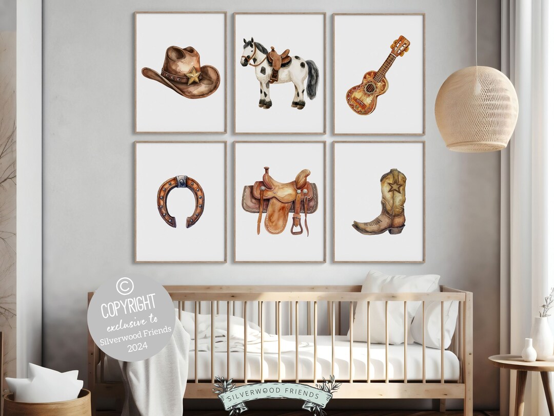 Cowboy Nursery Prints, Cowboy Nursery Decor, Boys Western Nursery Decor ...