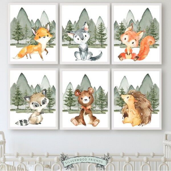 Forest Theme Nursery - Etsy