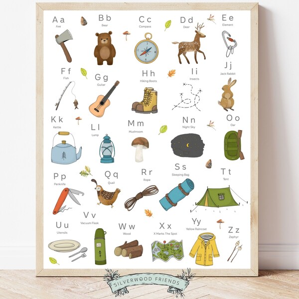 Woodland Alphabet - Etsy