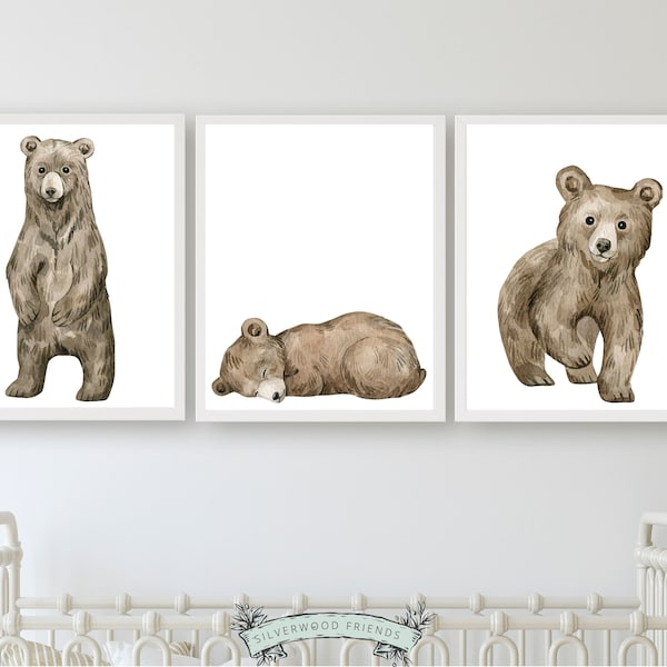 Bear Nursery Print - Etsy