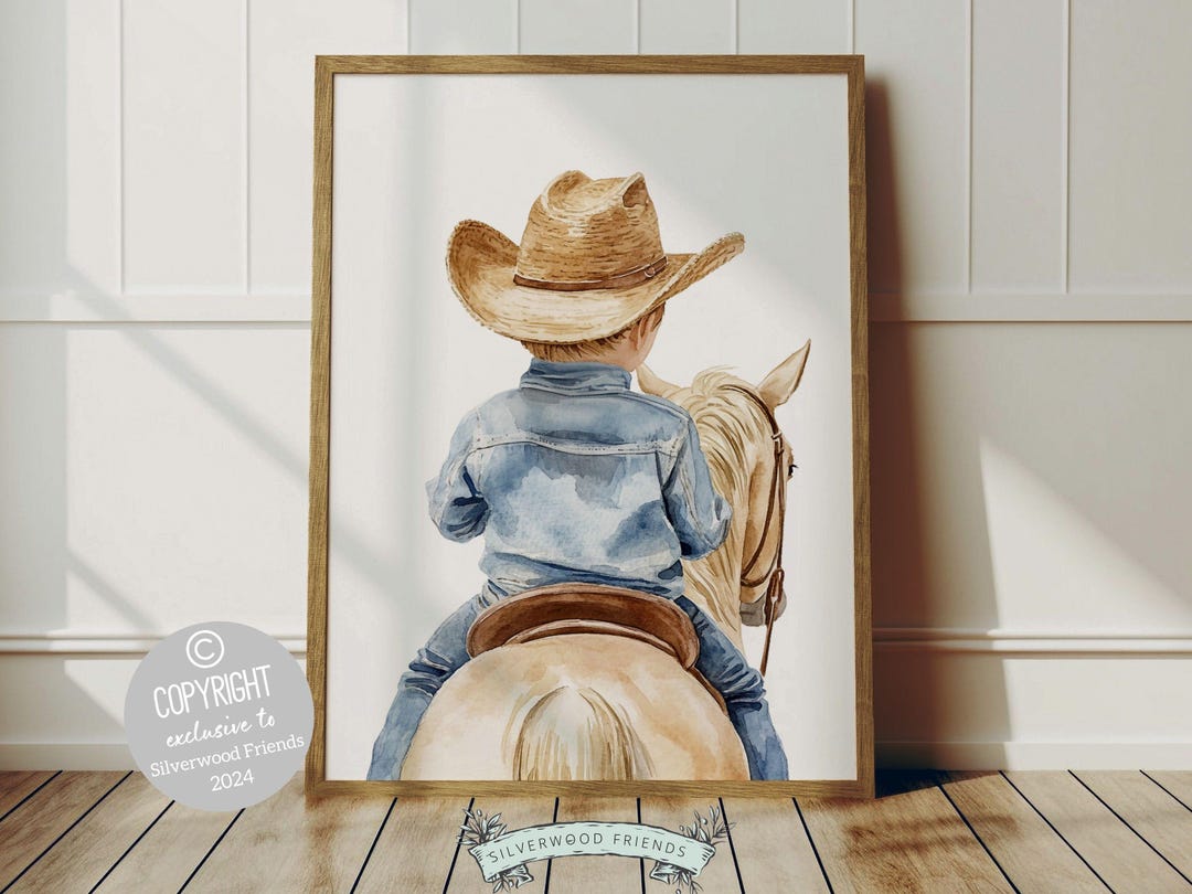 Cowboy Nursery Print, Cowboy Nursery Decor, Baby Boys Western Nursery ...