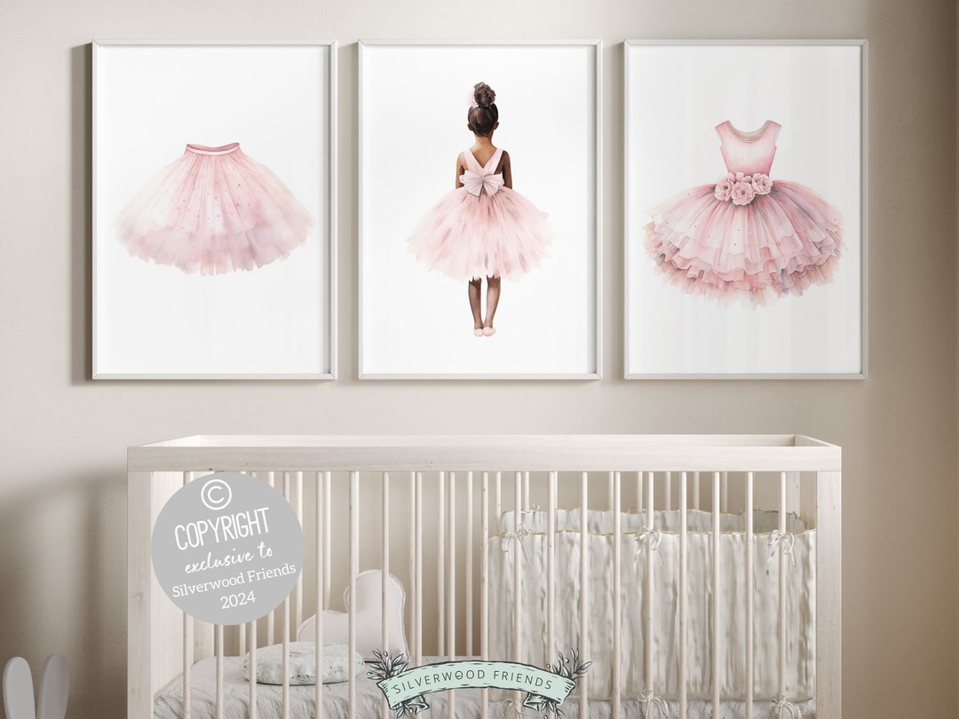 Ballet Nursery Prints, African American Ballerina Nursery Decor, Girls ...