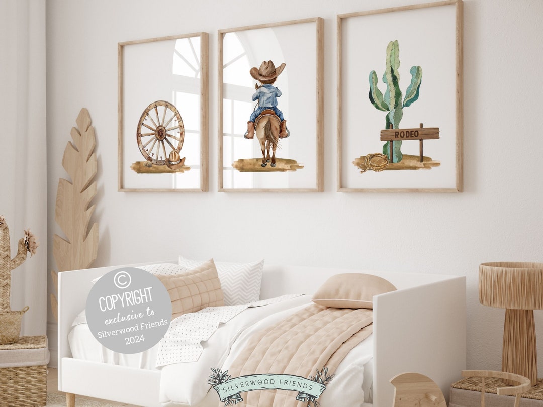 Cowboy Nursery Prints, Cowboy Nursery Decor, Boys Room Western Nursery ...