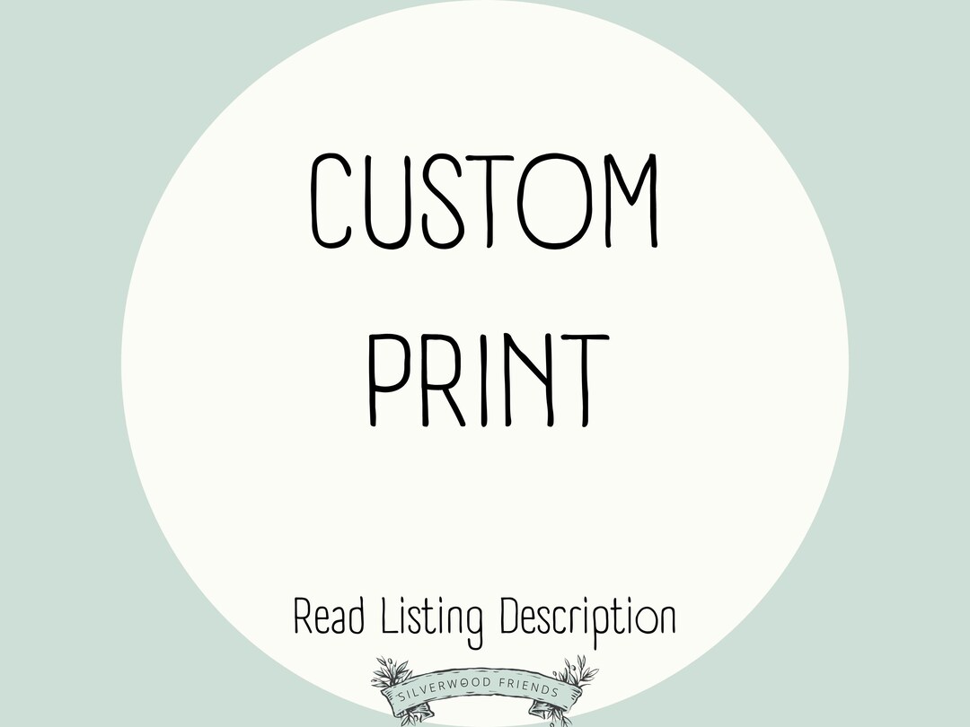 Custom Print Request - Etsy
