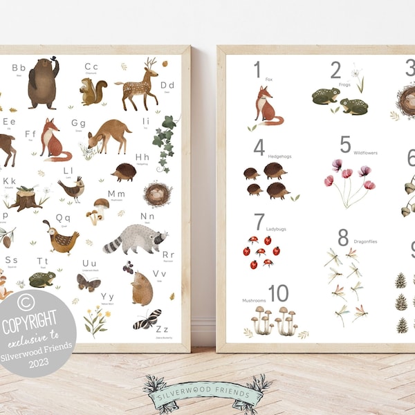 Woodland Alphabet - Etsy