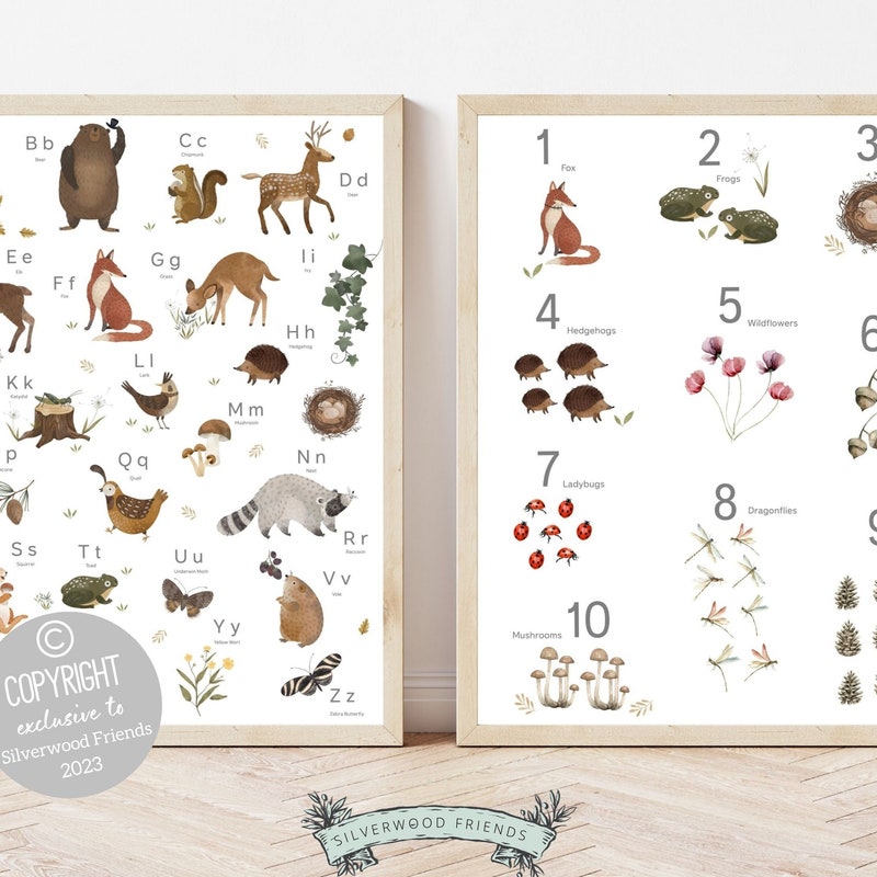 Woodland Alphabet - Etsy