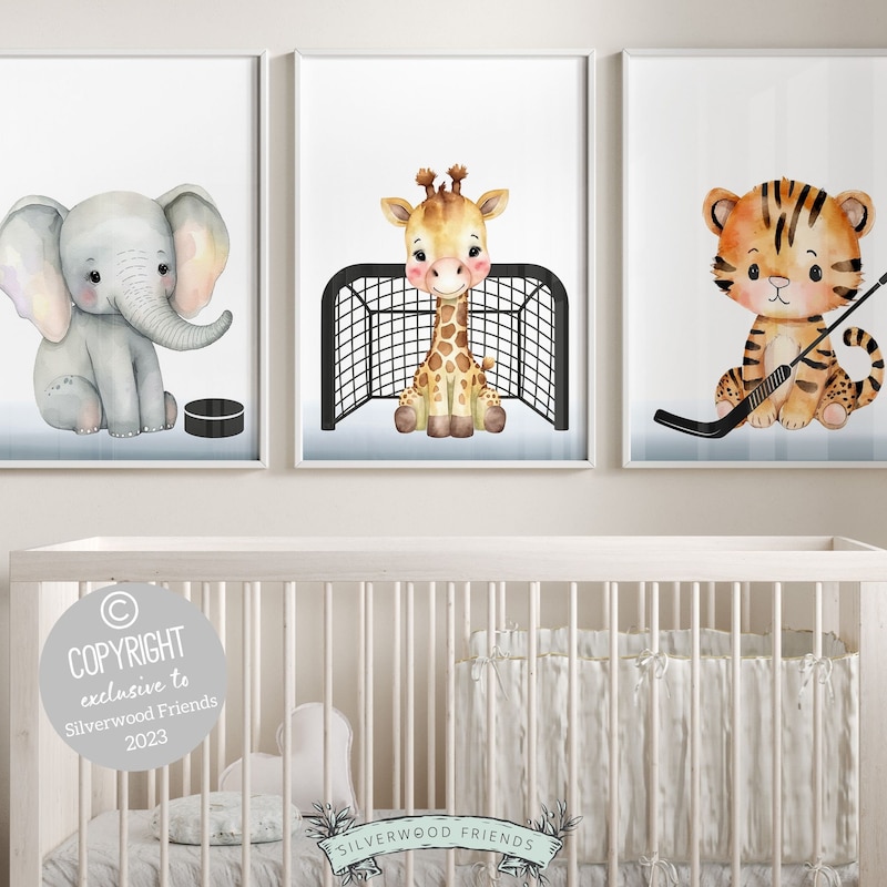 Ice Hockey Nursery Girl - Etsy UK