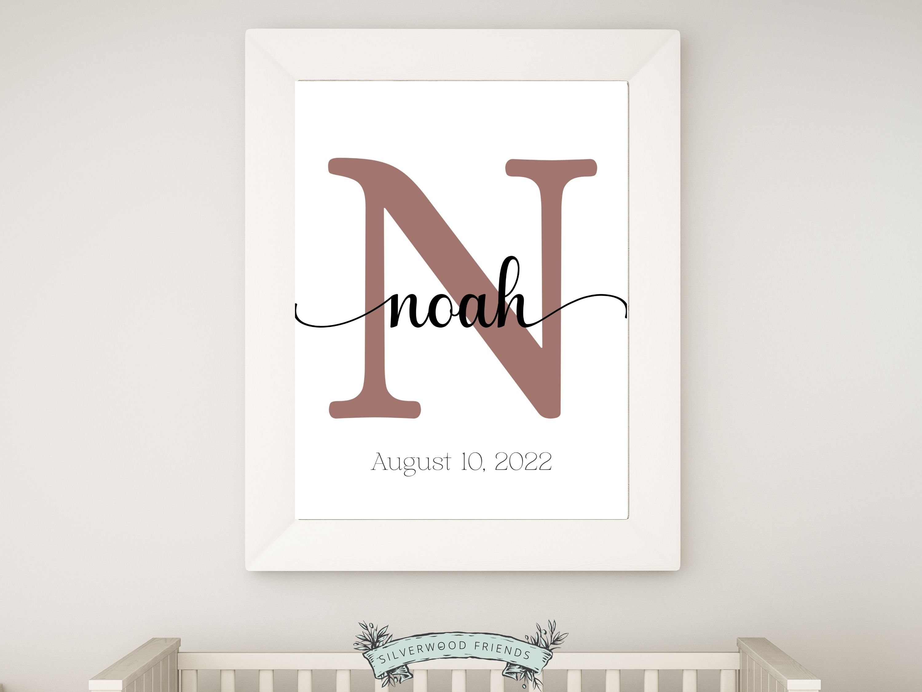 Custom Initial Print, Name Printable, Personalised Name Print ...