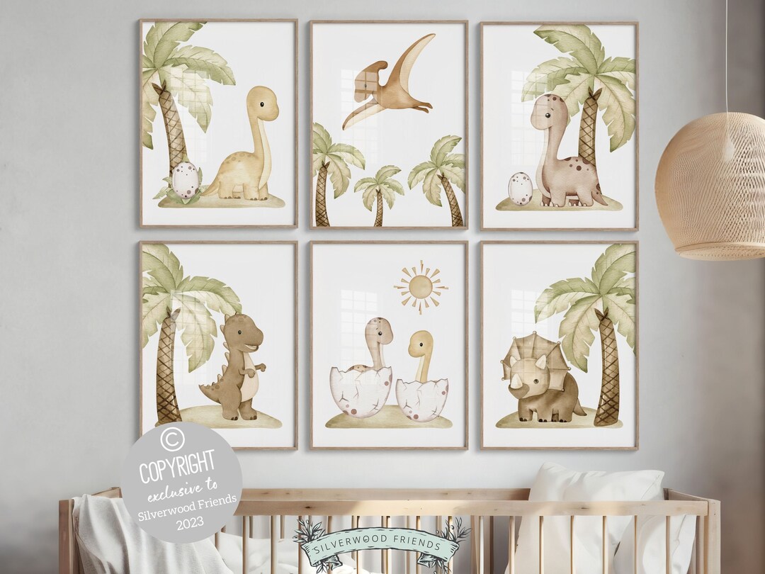 ORIGINAL Dinosaur Nursery Print Gift for Baby Boys Dinosaur Nursery ...