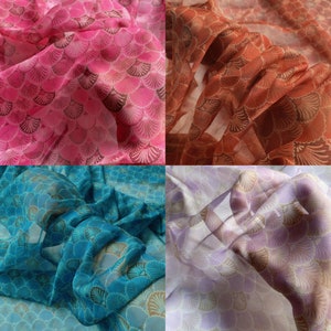 Chiffon Fabric, Mermaid Scale Fabric, Fish Scale Chiffon Fabric, for ...
