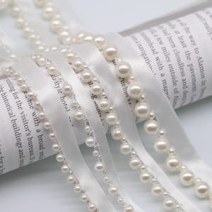 Pearl Trim, Pearl Ribbon, Pearl Sewing Lace Trim, Pearl Trimming ...