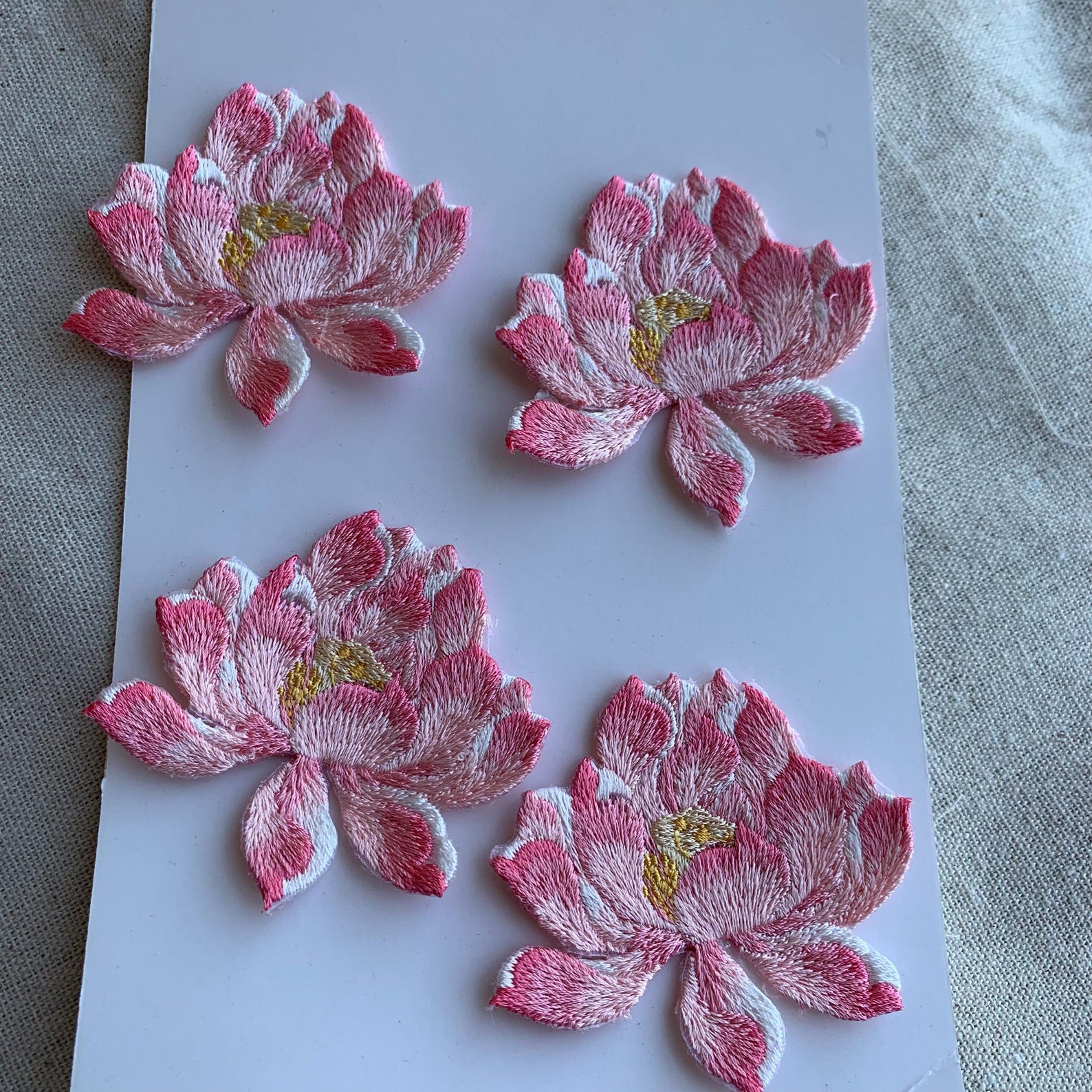 Exquisite Lotus Patch, Floral Patch, Lotus Flower Applique, Sew on ...