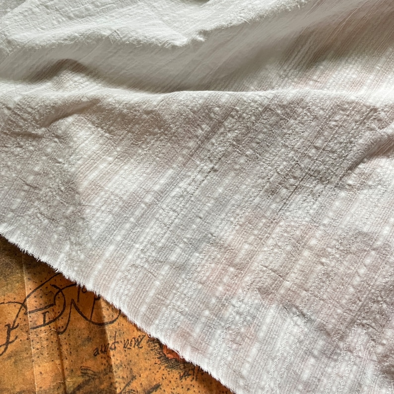 Cotton off White Fabric, Cotton Jacquard Fabric, Women's Shirt Skirt ...