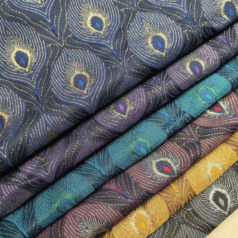 Peacock Upholstery Fabric - Etsy