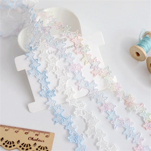 Pretty Star Lace Trim Venice Guipure Star Lace Trimming for DIY Bridal ...