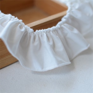 Pleated Cotton Lace, Ruffle Cotton Lace Trim, Cotton Trim for Collar ...