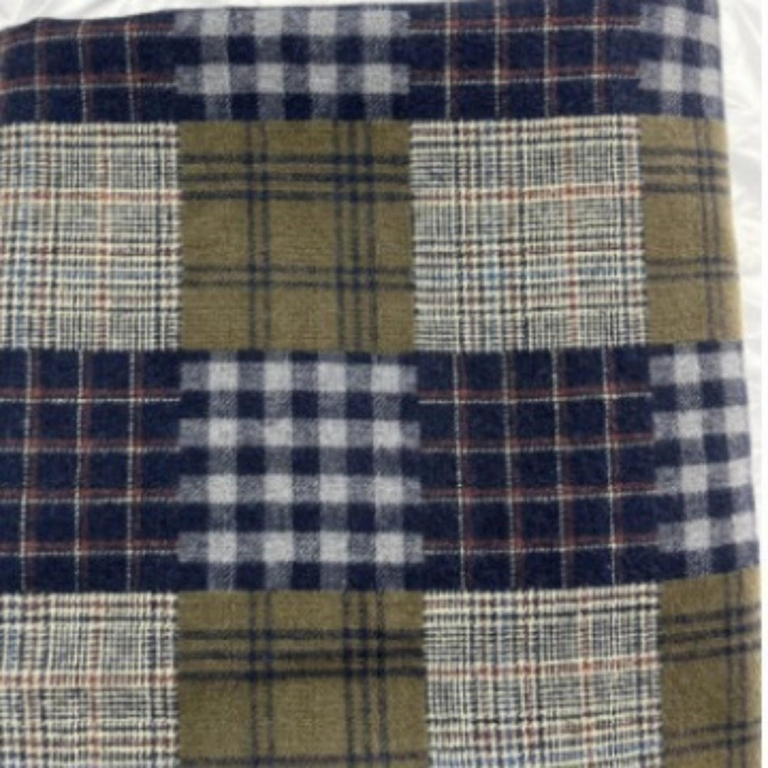 Yarn Dyed Plaid Patchwork Fabric, Thick Splicing Windowpane Fabric ...