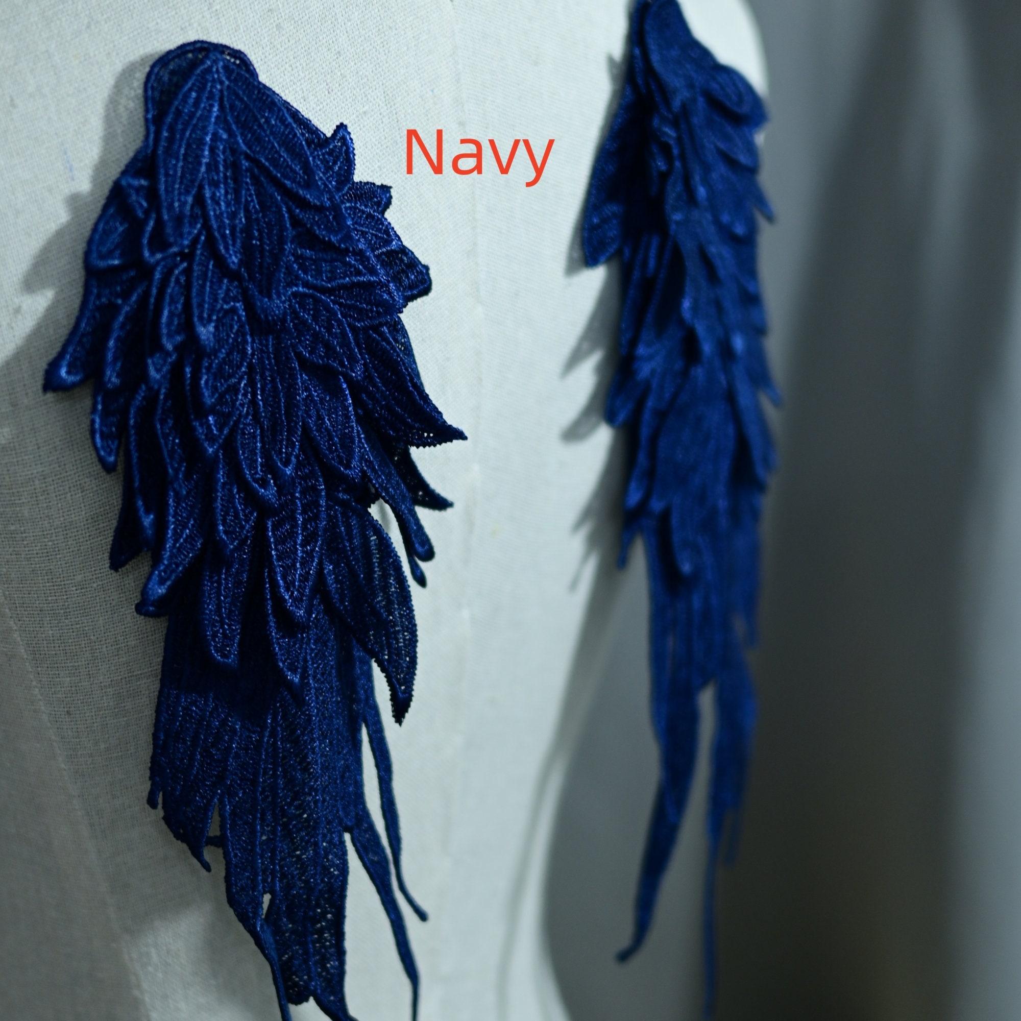 3D Layered Angel Wings Lace Applique Sew on Wings Feather - Etsy