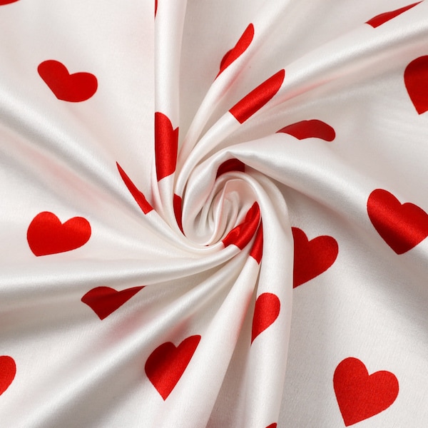 Hearts Fabric - Etsy