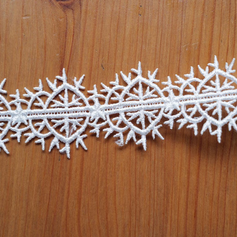 Exquisite Star Lace Trim, Tassel Lace, Snowflake Lace Trim, off White ...