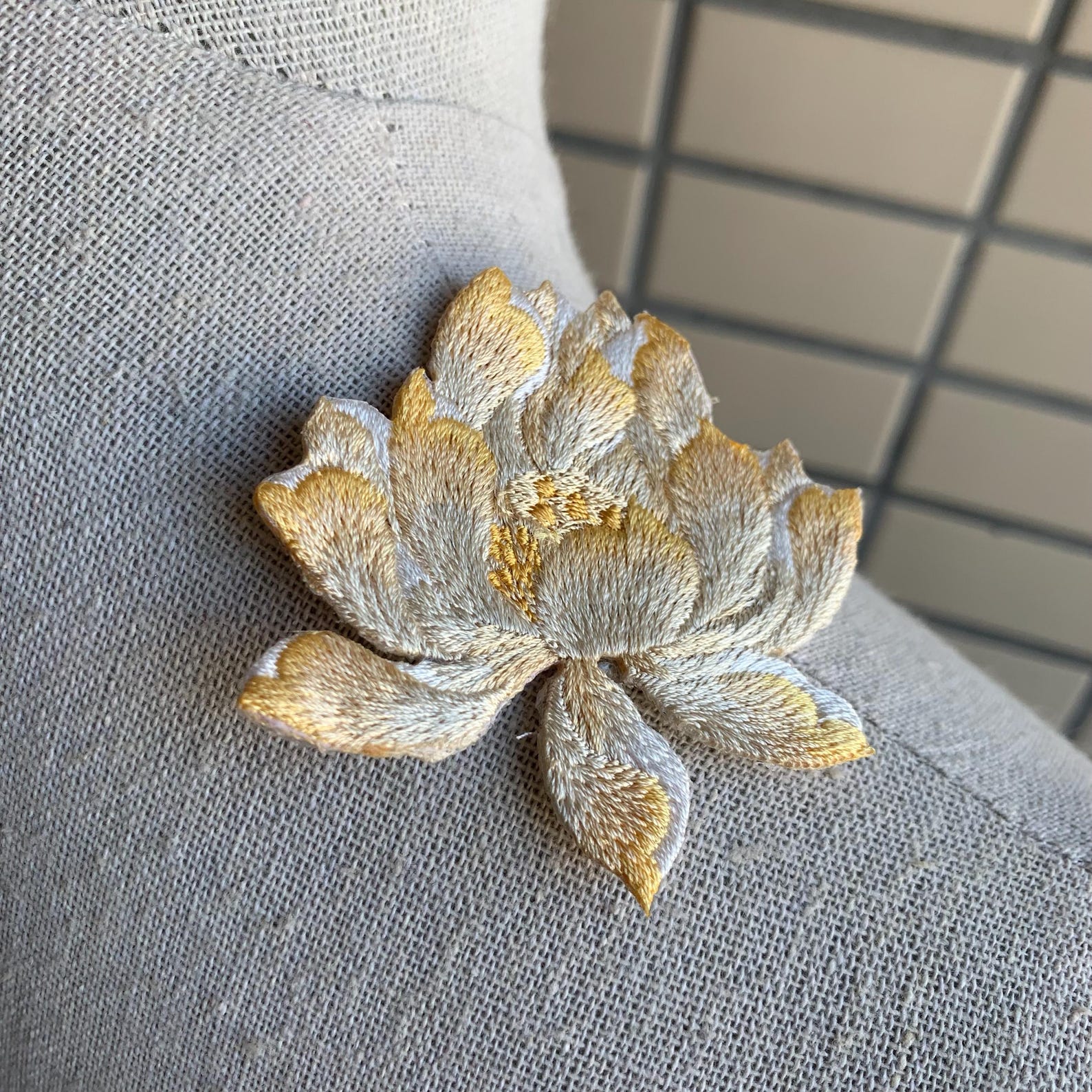 Exquisite Lotus Patch, Floral Patch, Lotus Flower Applique, Sew on ...
