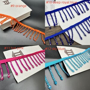 Dangling Fringe Trim, Beaded Fringe Trim, Tassel Bead Trimming for ...