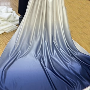 Two Tone Fabric, Gradient Fabric, Ombre Satin Polyester Fabric, for ...