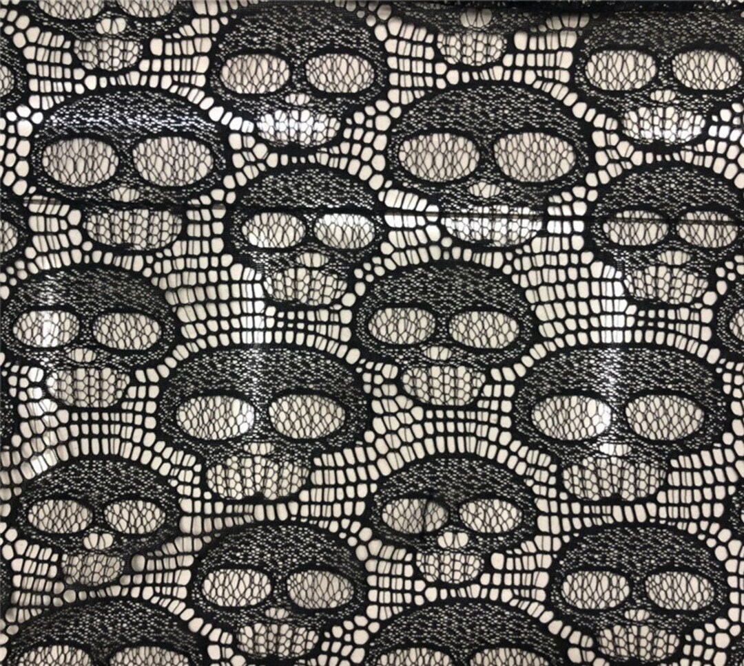 Skulls Halloween Fabric Skeleton Fabric Skull Fabric Dem - Etsy