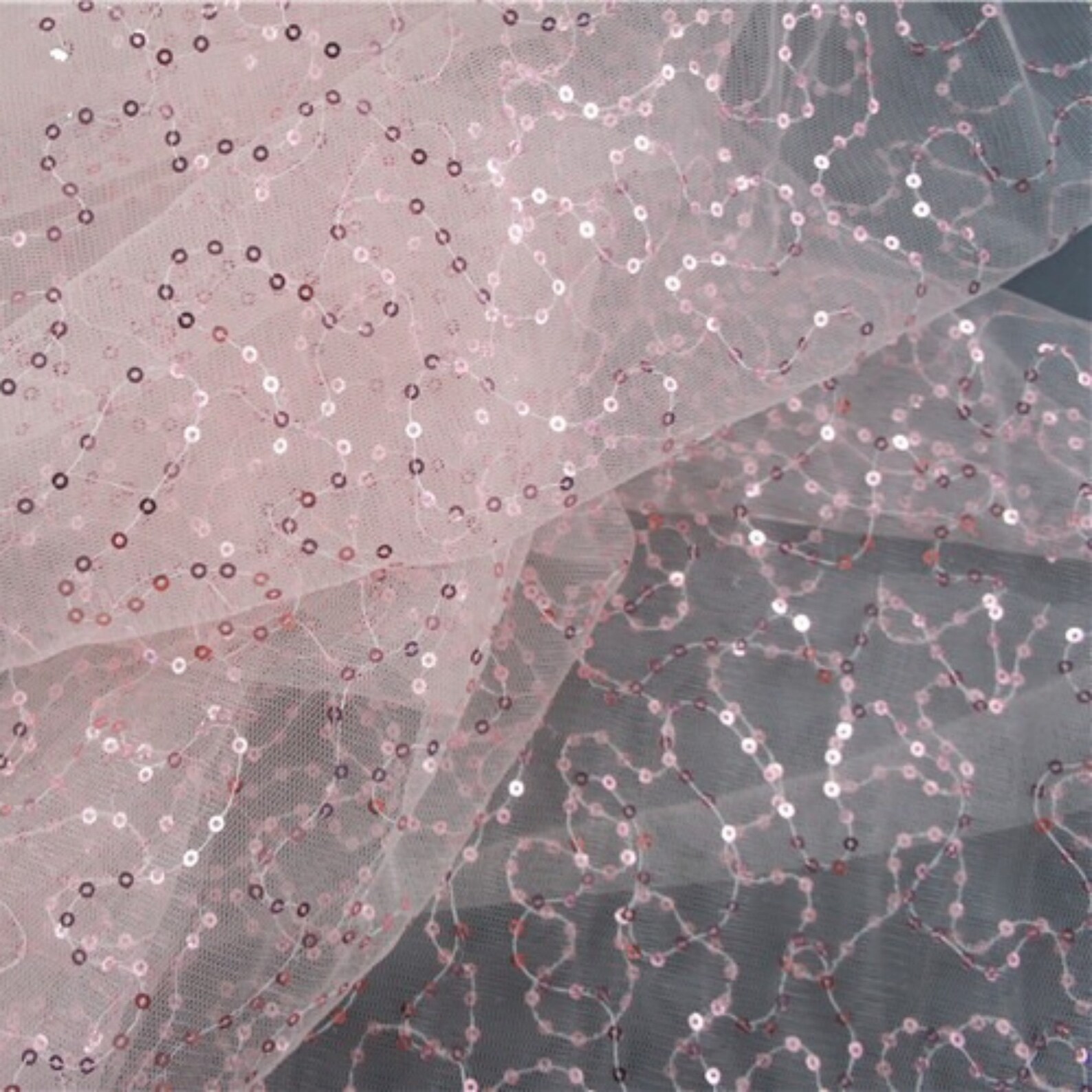 Sequins Mesh Lace Fabric, Sheer Mesh Tulle Fabric With Sequins, Wedding ...