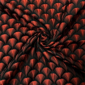 Sea Shell Pattern Fabric, Solid Fish Scale Jacquard Fabric, Winter ...