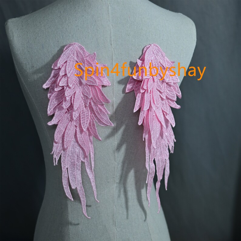 3D Layered Angel Wings Lace Applique Sew on Wings Feather - Etsy