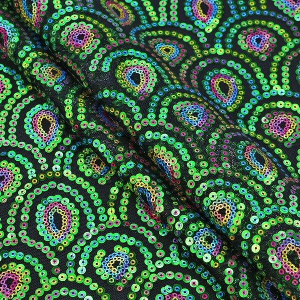 Peacock Fabric - Etsy