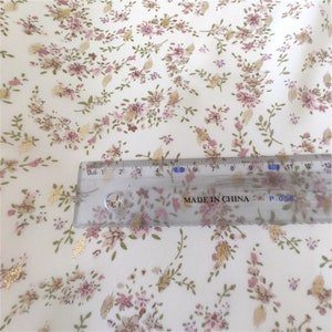 Fresh Wildflowers Floral Printed Chiffon Lace Fabric, Floral Chiffon ...