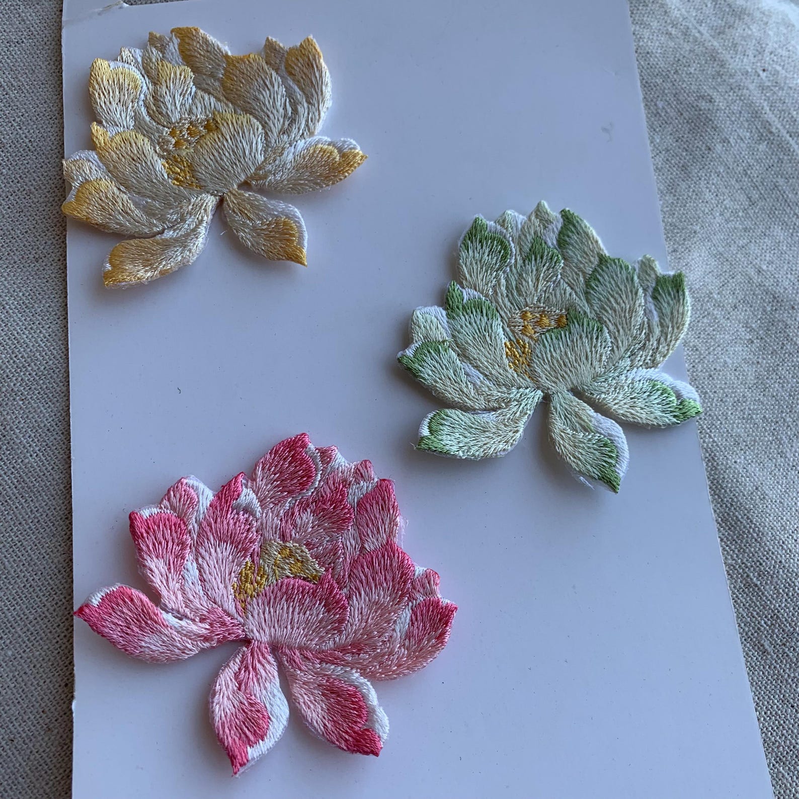 Exquisite Lotus Patch, Floral Patch, Lotus Flower Applique, Sew on ...