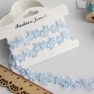 Pretty Star Lace Trim Venice Guipure Star Lace Trimming for DIY Bridal ...